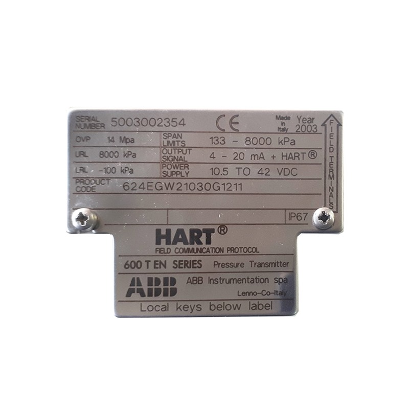 خرید و قیمت ترانسمیتر فشار ای بی بی (ABB) سری 600T EN مدل 624EGW21030 ...